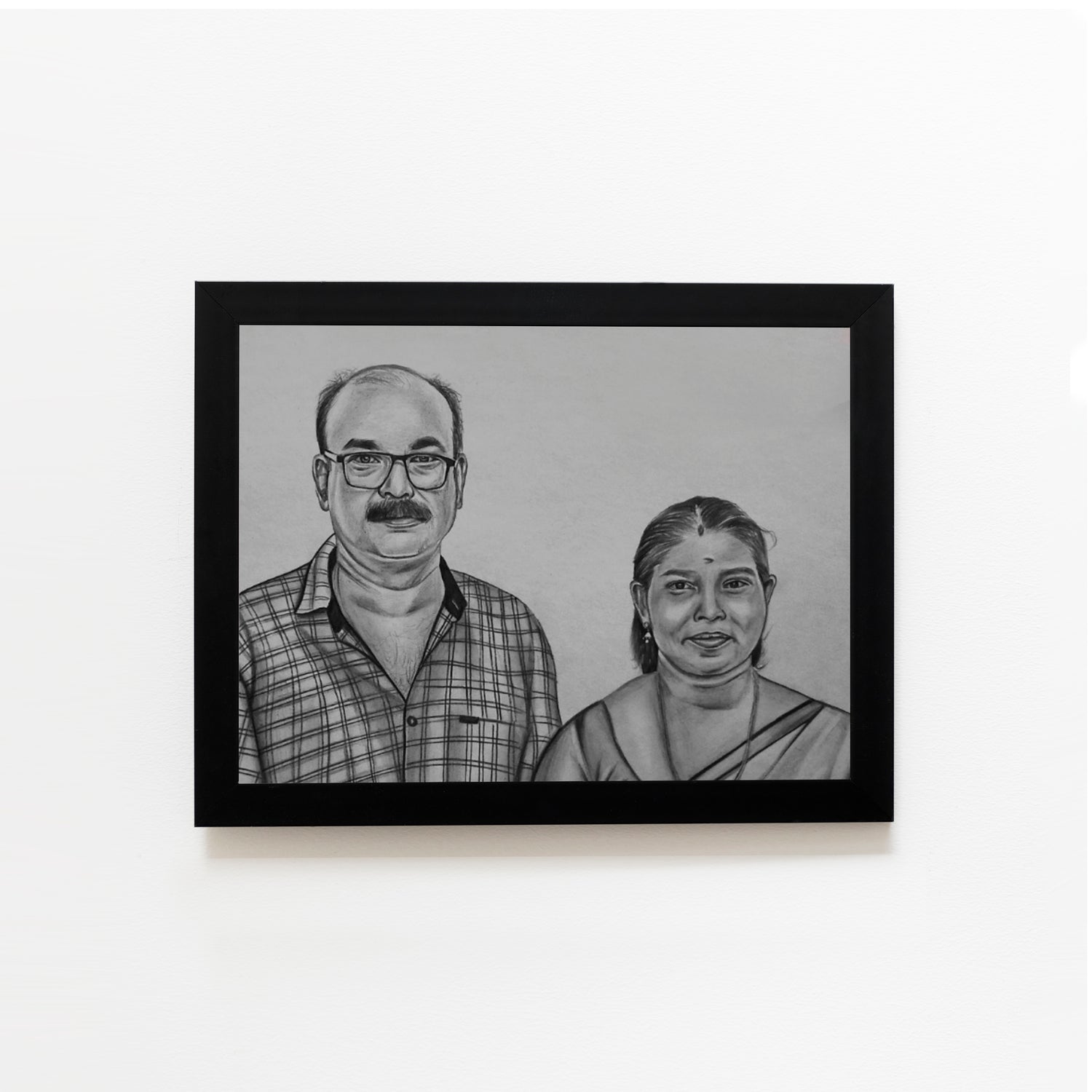 Normal Pencil Portrait Drawing & Sketch | Pencil Art Photo Frames