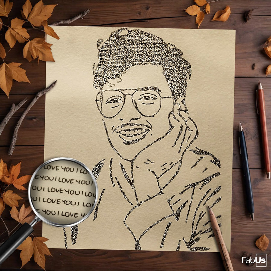 Word Portrait | Custom Word/Name Portrait from Photos