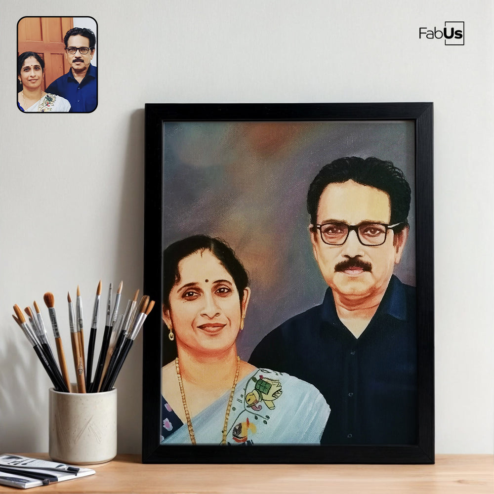 Handmade Portraits Painting | Handmade Sketch | Fabus Frames