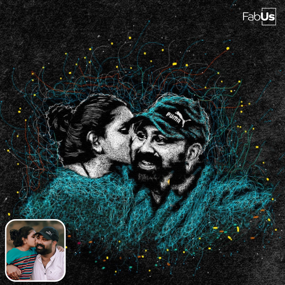 Digital Scribble Portrait Service | Fabus Frames