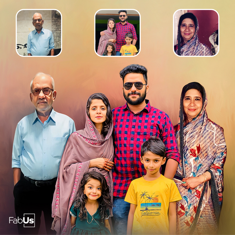 Digital Merge Portrait | | Compilation individuals from Different Photos