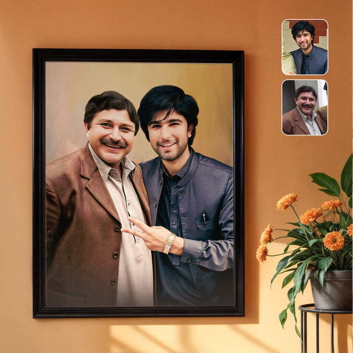 Family Portrait Painting | Digital Merge Portrait | Compilation ...