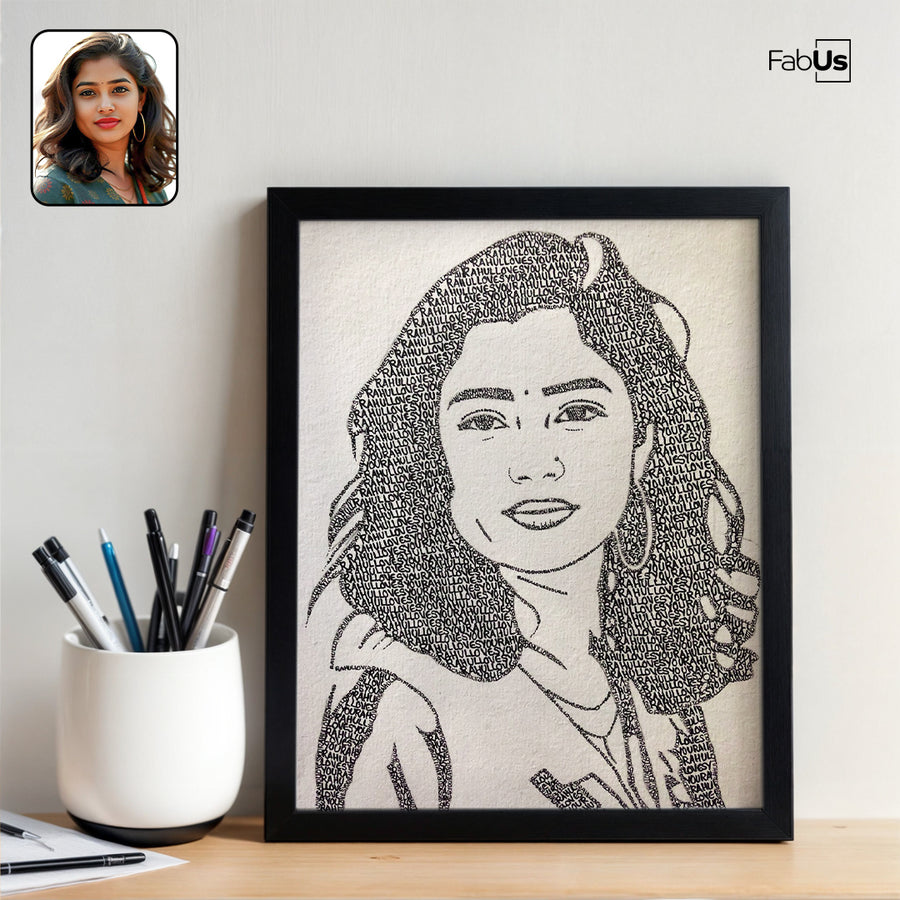 Word Portrait | Custom Word/Name Portrait from Photos