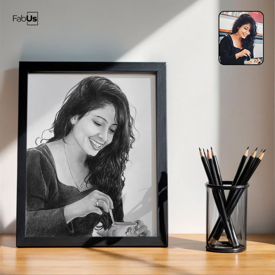 Customized Pencil Portrait Sketch| Customized Hand made Pencil Portrait ...