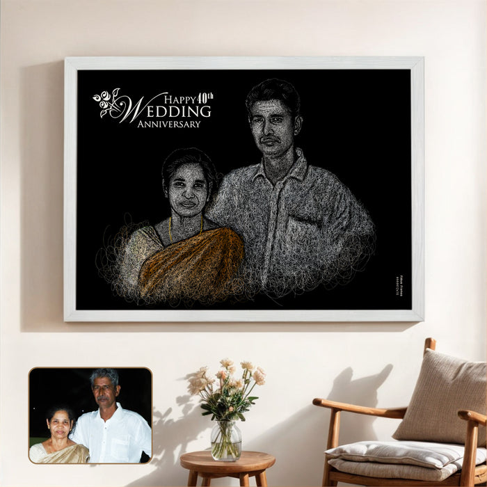 Digital Scribble Portrait Service | Fabus Frames